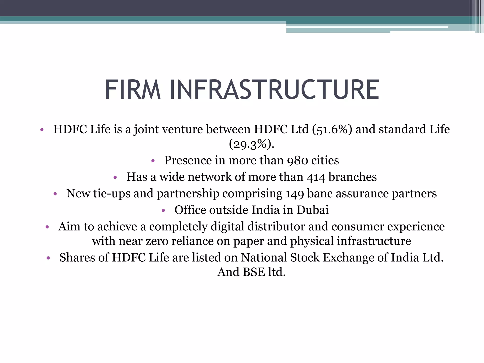 VALUE CHAIN ANALYSIS OF HDFC LIFE | PPTX