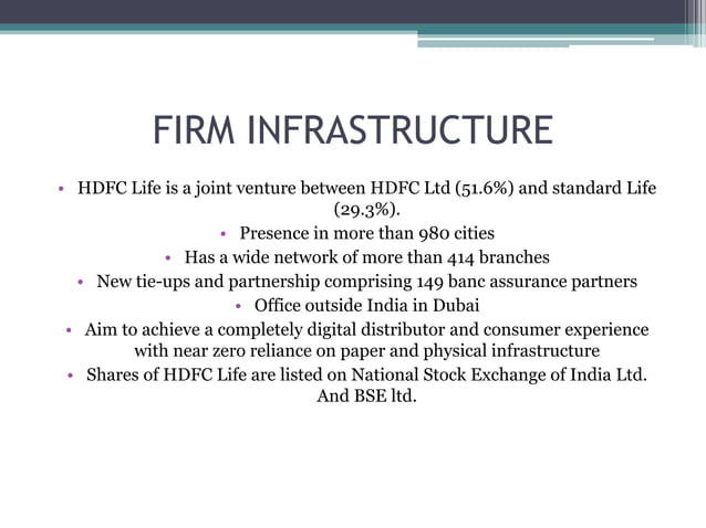 VALUE CHAIN ANALYSIS OF HDFC LIFE | PPTX | Life Insurance | Insurance