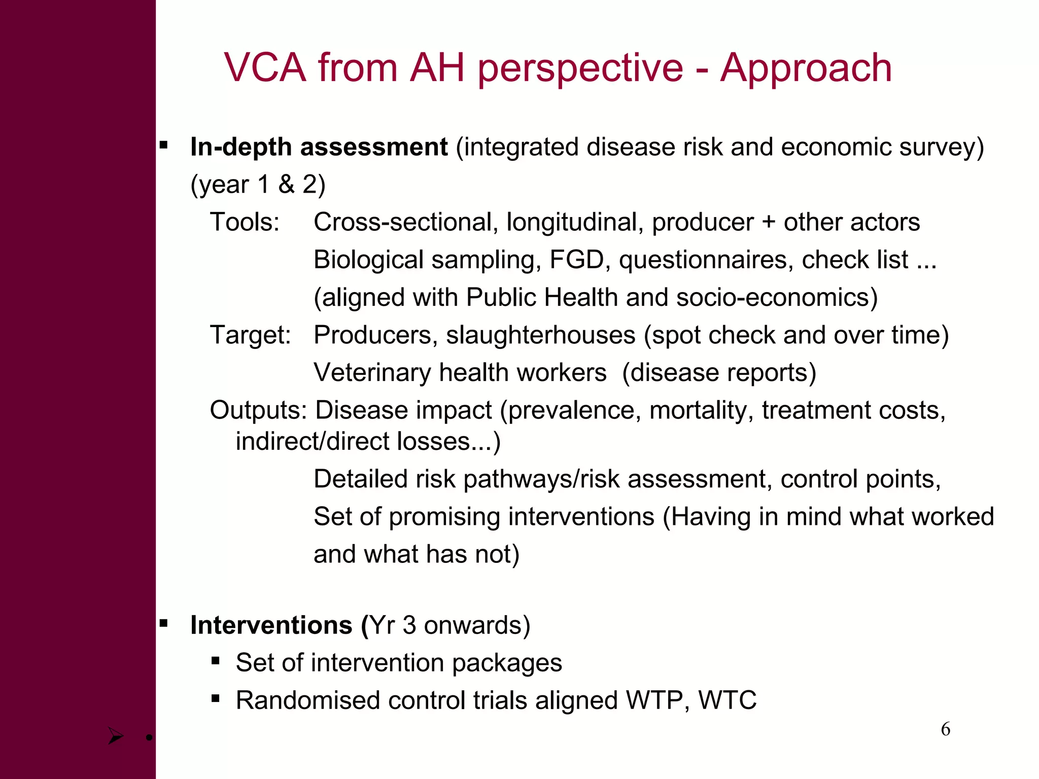 Value chain assessment from an animal health perspective | PPT