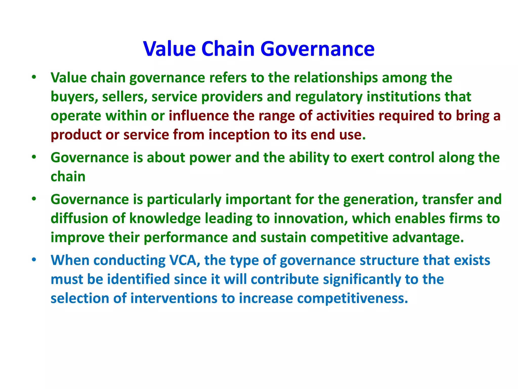 Basic concepts of value chain analysis for sheep and goat value chains ...
