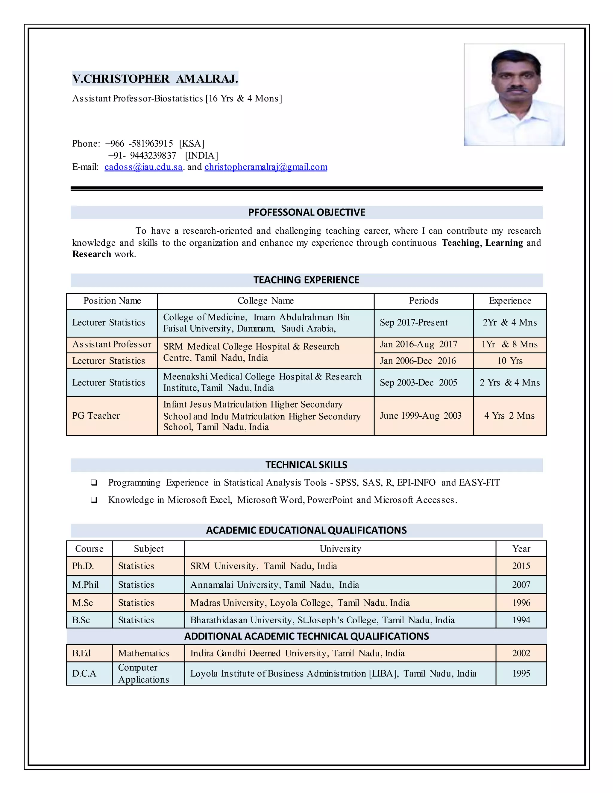 Vca new iau cv | PDF