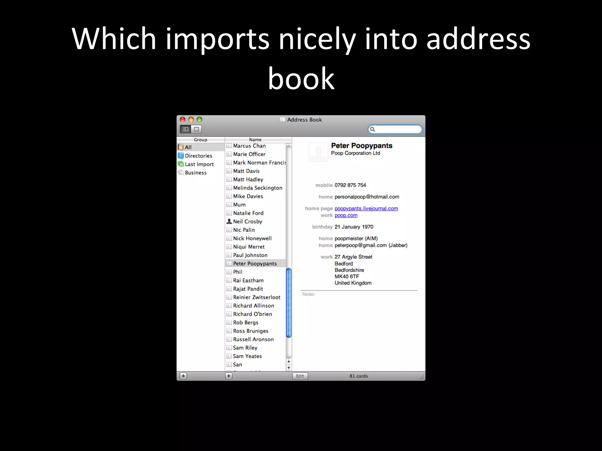 Multi-level vCards | PPT