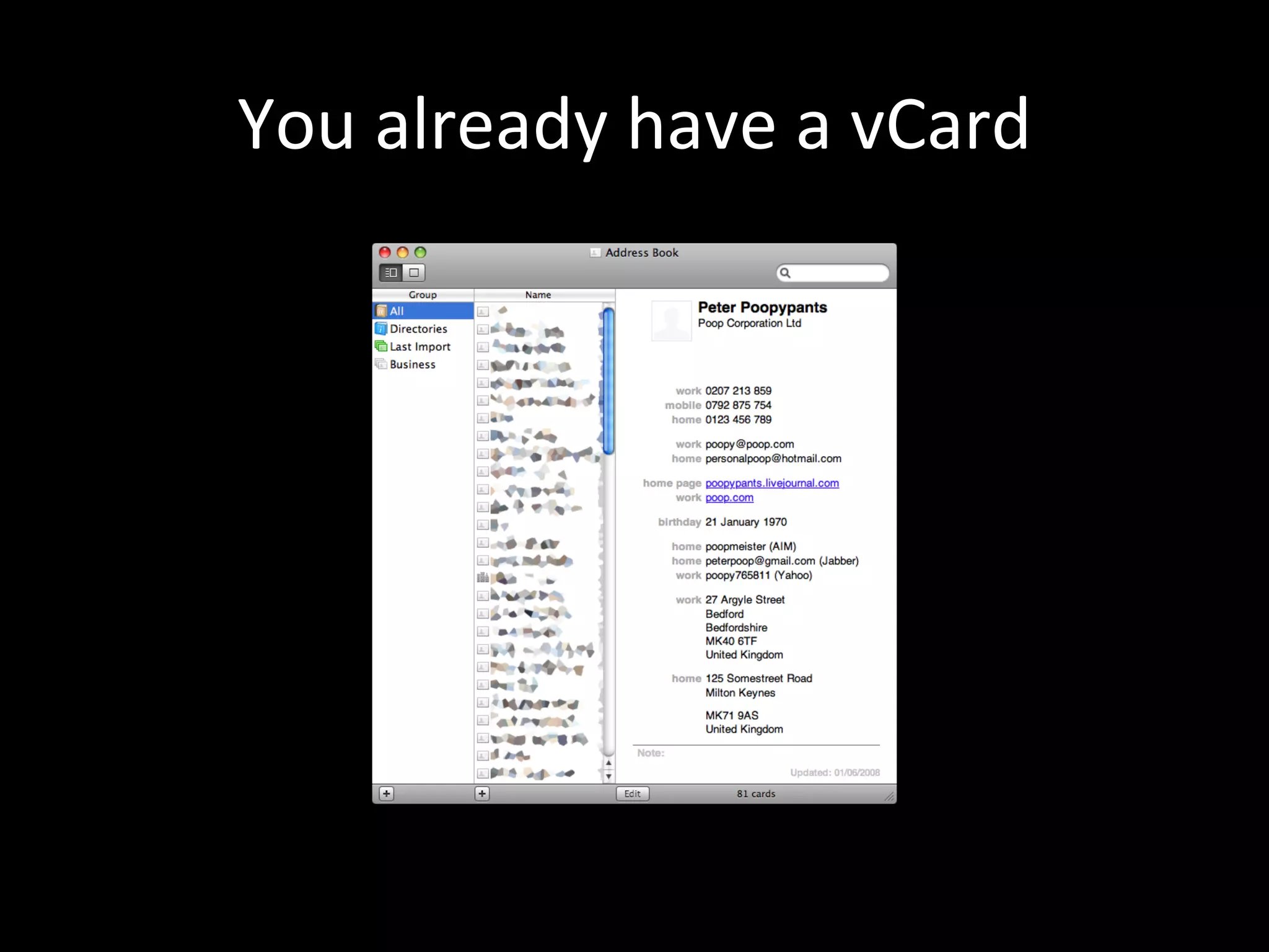Multi-level vCards | PPT