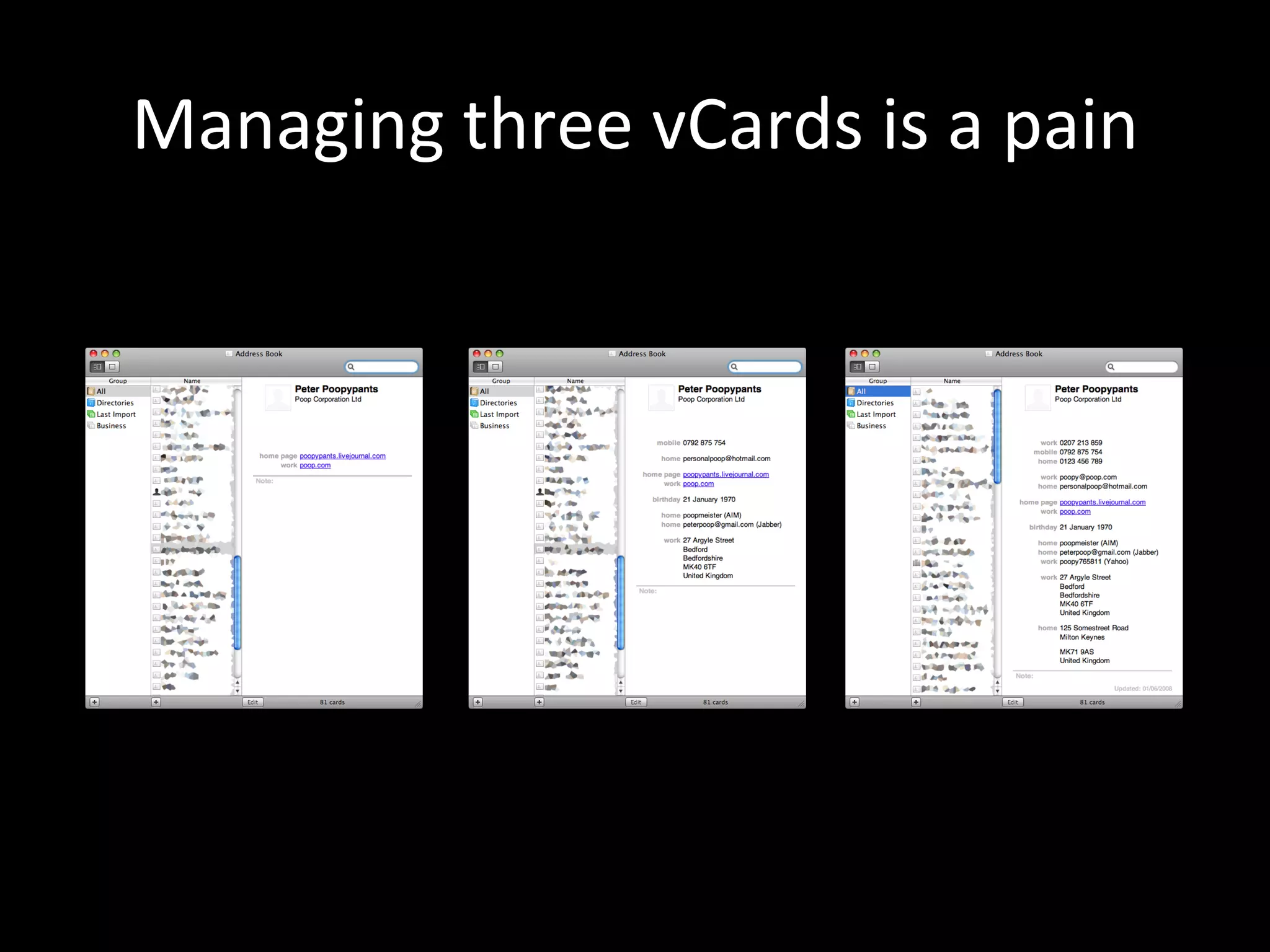 Multi-level vCards | PPT