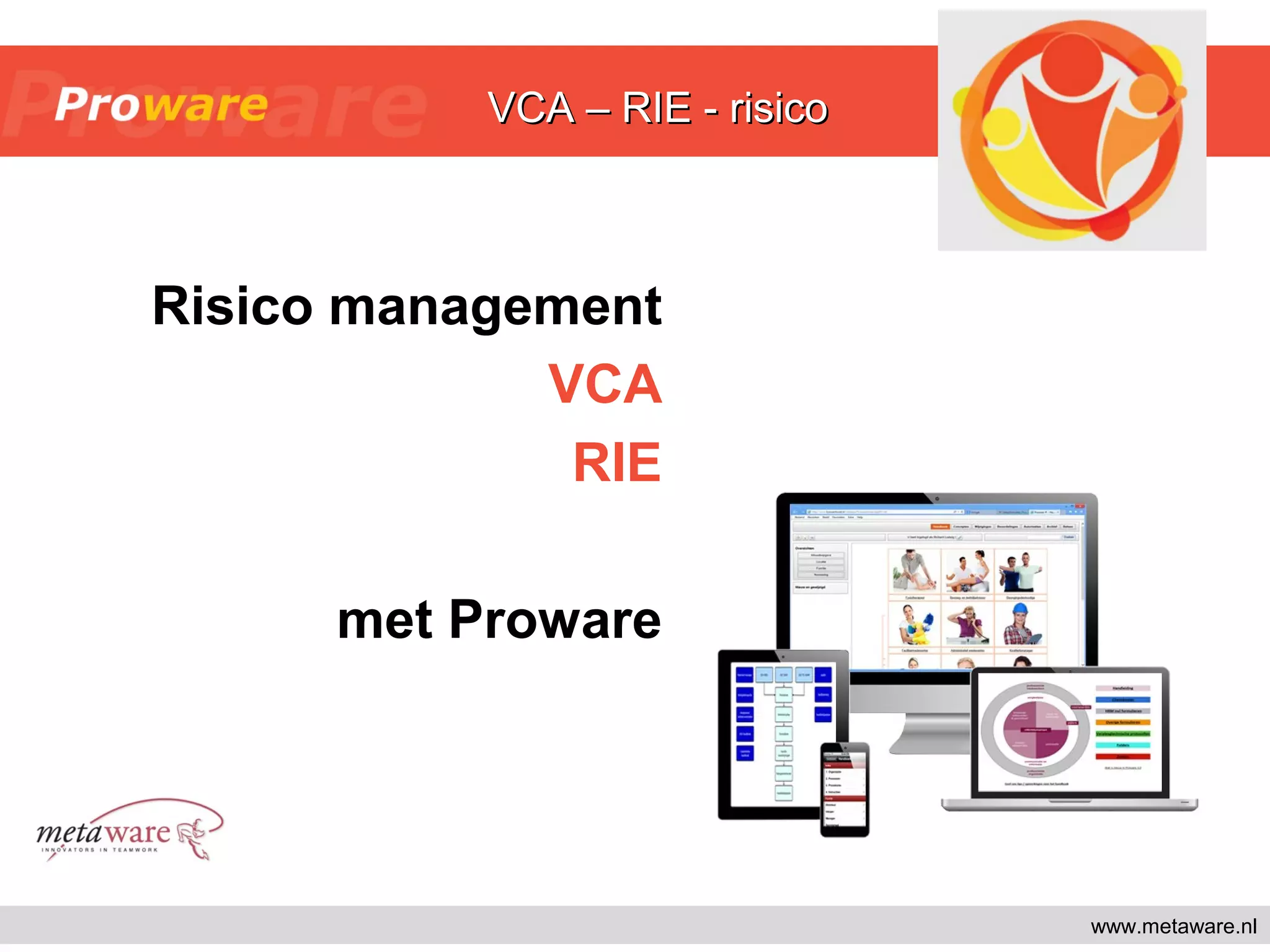 VCA-RIE-risicomethode - software tool | PPT