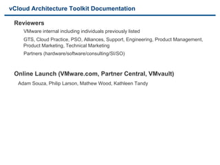 Wade Holmes vCloud Architecture Toolkit | PPT