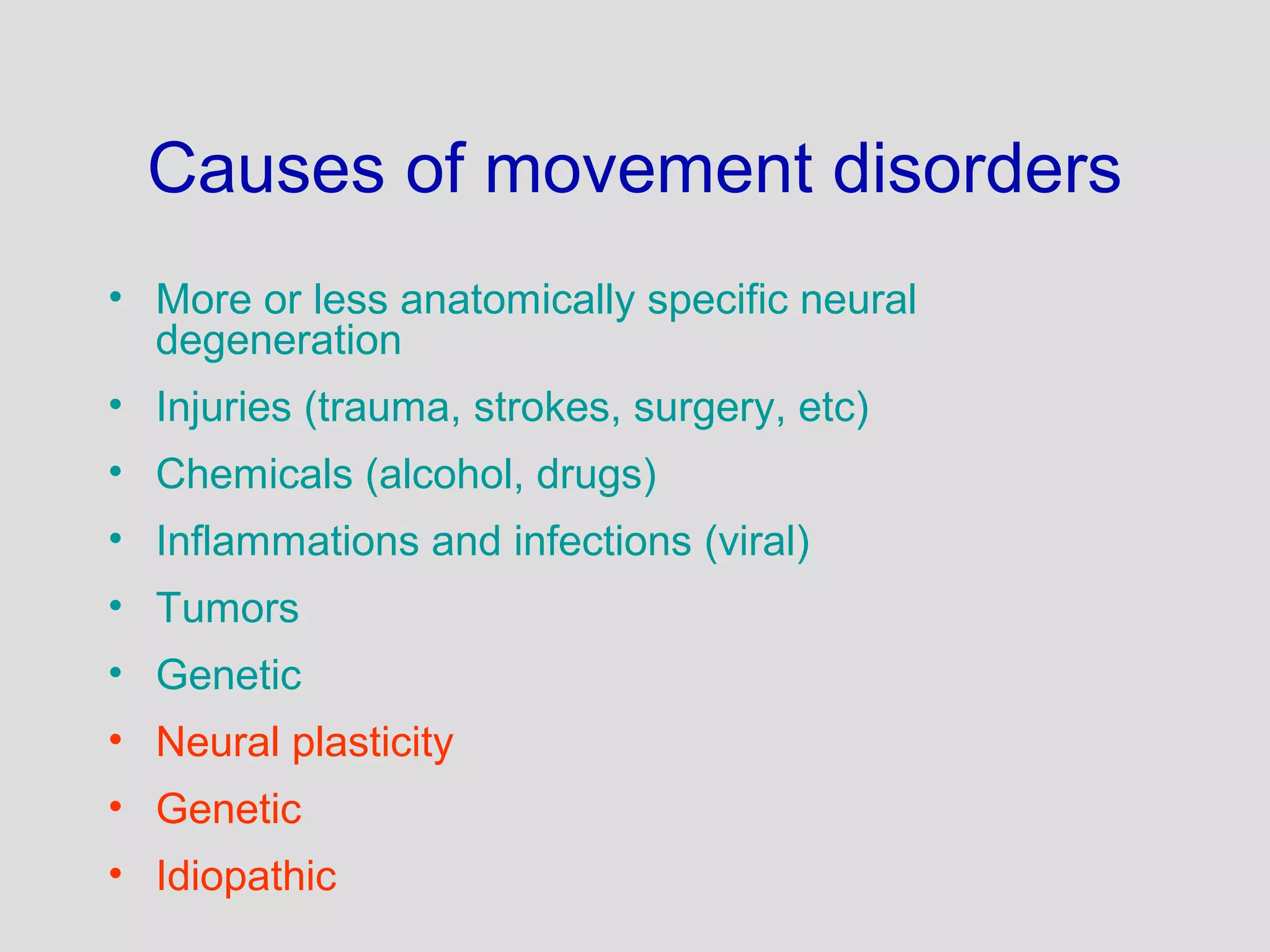 Anatomy and Physiology of Motor disorder | PPT