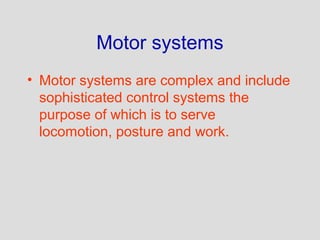 Anatomy and Physiology of Motor disorder | PPT