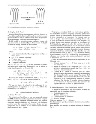 Design of Resonators for Coupled Magnetic Resonance-based Wireless Power Transmission System | PDF
