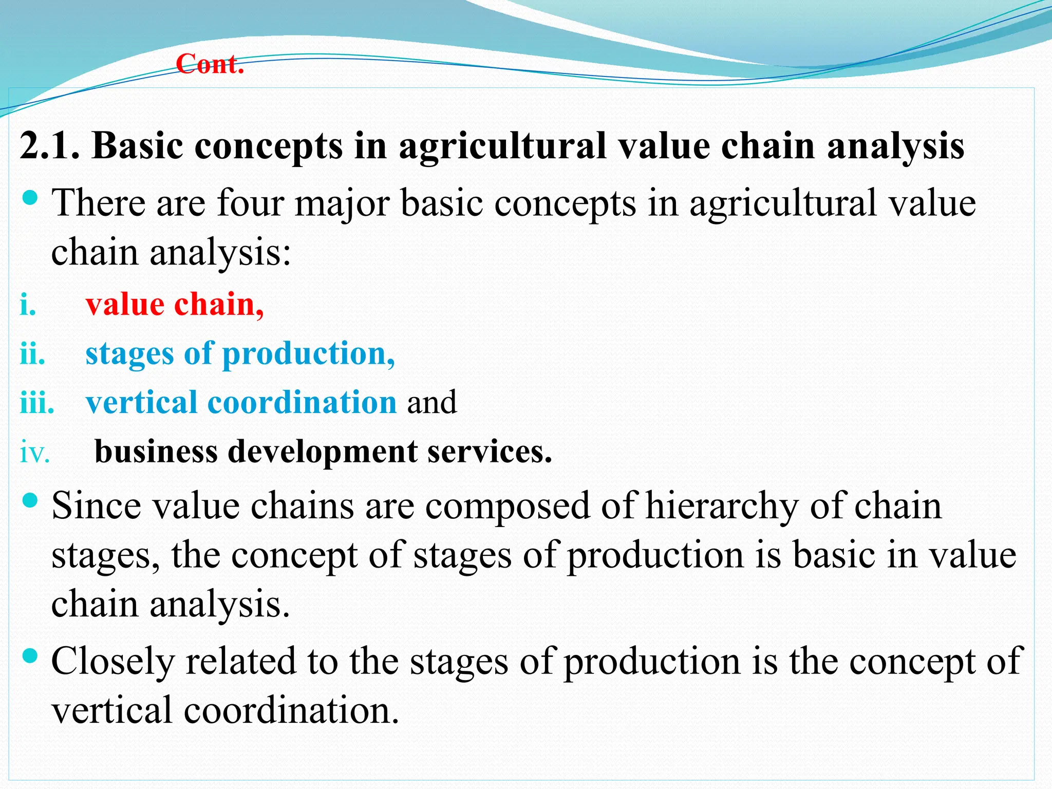 Value chain analysis and development and upgrading | PPTX