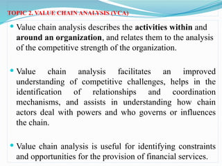 Value chain analysis and development and upgrading | PPTX