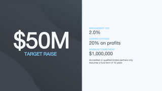 VC Fundraising Deck Template: Carta x Kauffman Fellows | PPTX