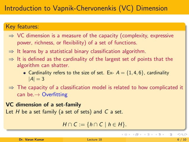 Vc dimension in Machine Learning | PDF | Computing | Technology & Computing