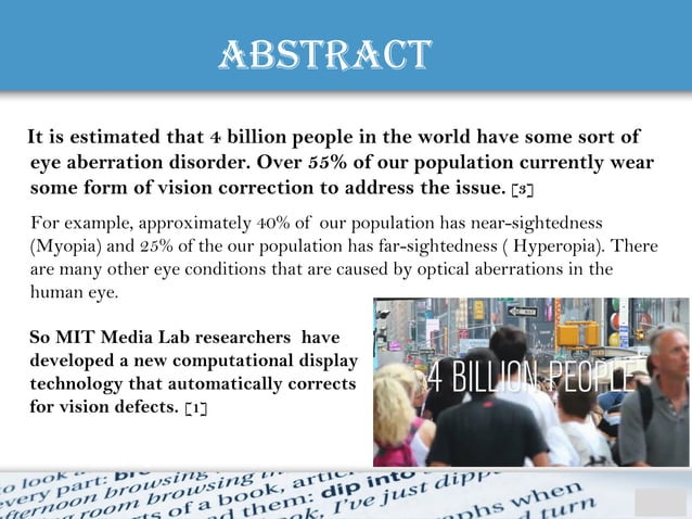 vision correcting display | PPT