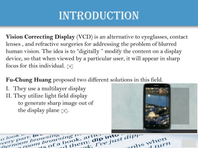 vision correcting display | PPT