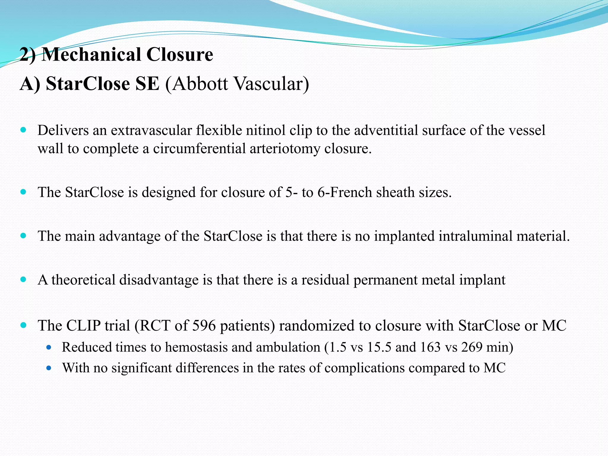 Vascular Closure Devices | PPTX
