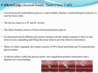Vascular Closure Devices | PPTX