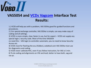 Vcds vs vas5054a | PPTX