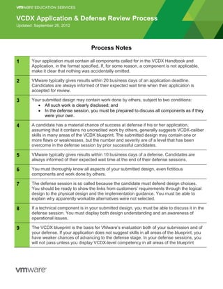 Vcdx process | PDF