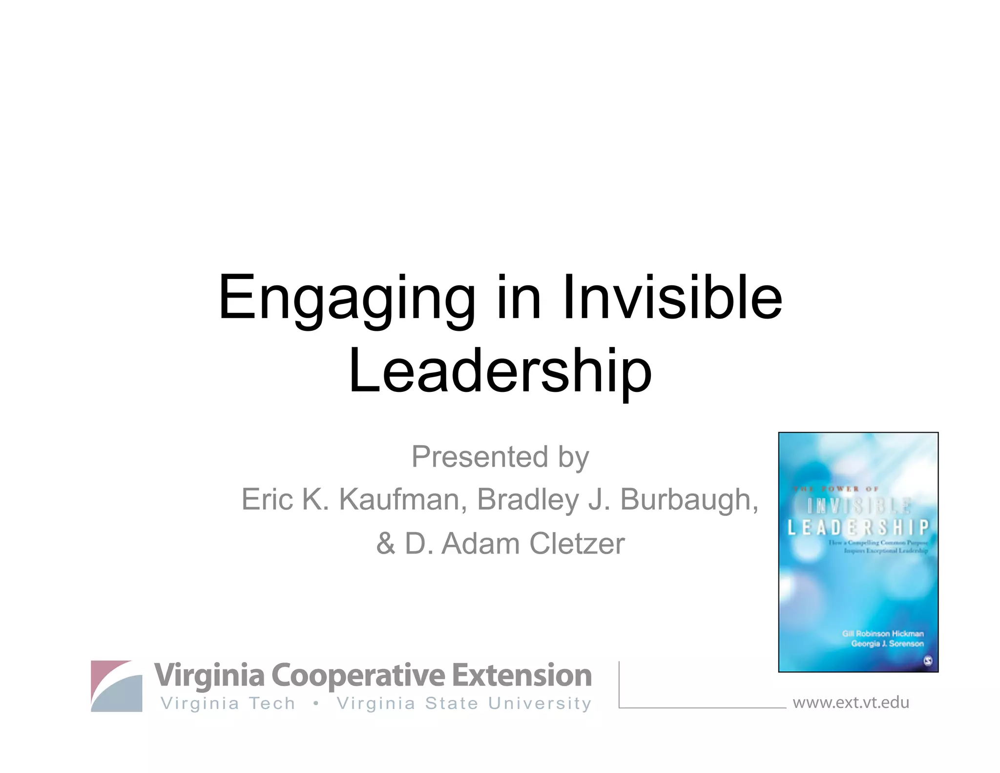 Engaging in Invisible Leadership | PDF