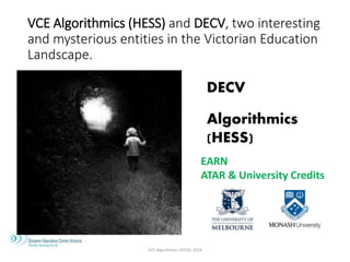 VCE Algorithmics HESS | PPT