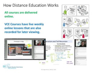 VCE Algorithmics HESS | PPT