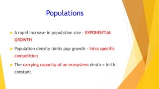 VCE Biology Population Dynamics | PPTX | Environment | Science