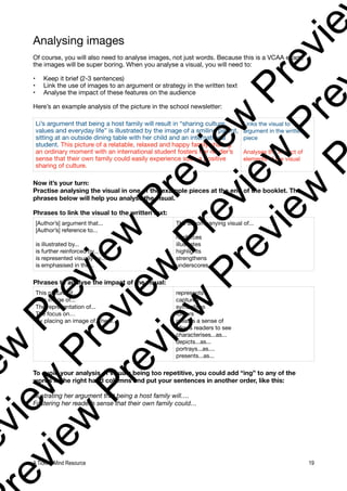 VCE English Exam - Section C Student Revision Booklet | PDF