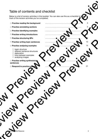 VCE English Exam - Section C Student Revision Booklet | PDF