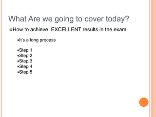 Vce exam tips | PPTX