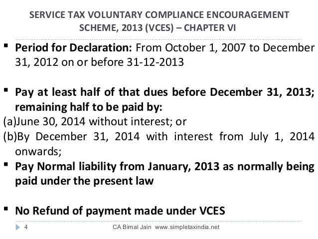 Vces overview & faq 2013 - ca bimal jain