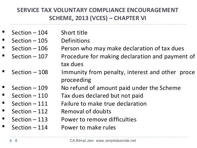 Vces overview & faq 2013 - ca bimal jain