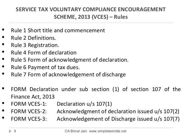 Vces overview & faq 2013 - ca bimal jain