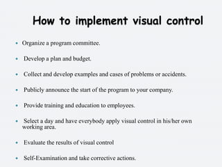 Visual control final presentation | PPTX