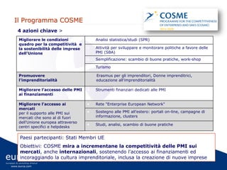 L’Unione Europea e le opportunità per le PMI | PPT