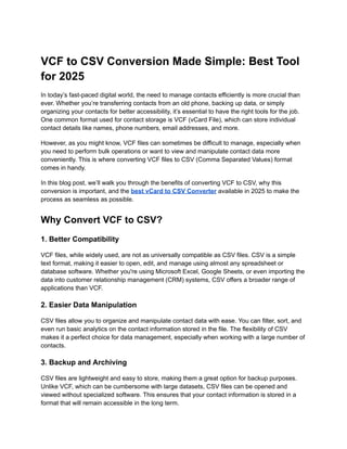 VCF to CSV Conversion_ Best Tool for 2025.pdf