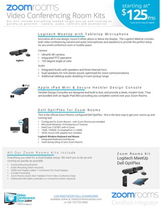 Featured Zoom Rooms Kit of the Day the Logitech MeetUp with expanded ...
