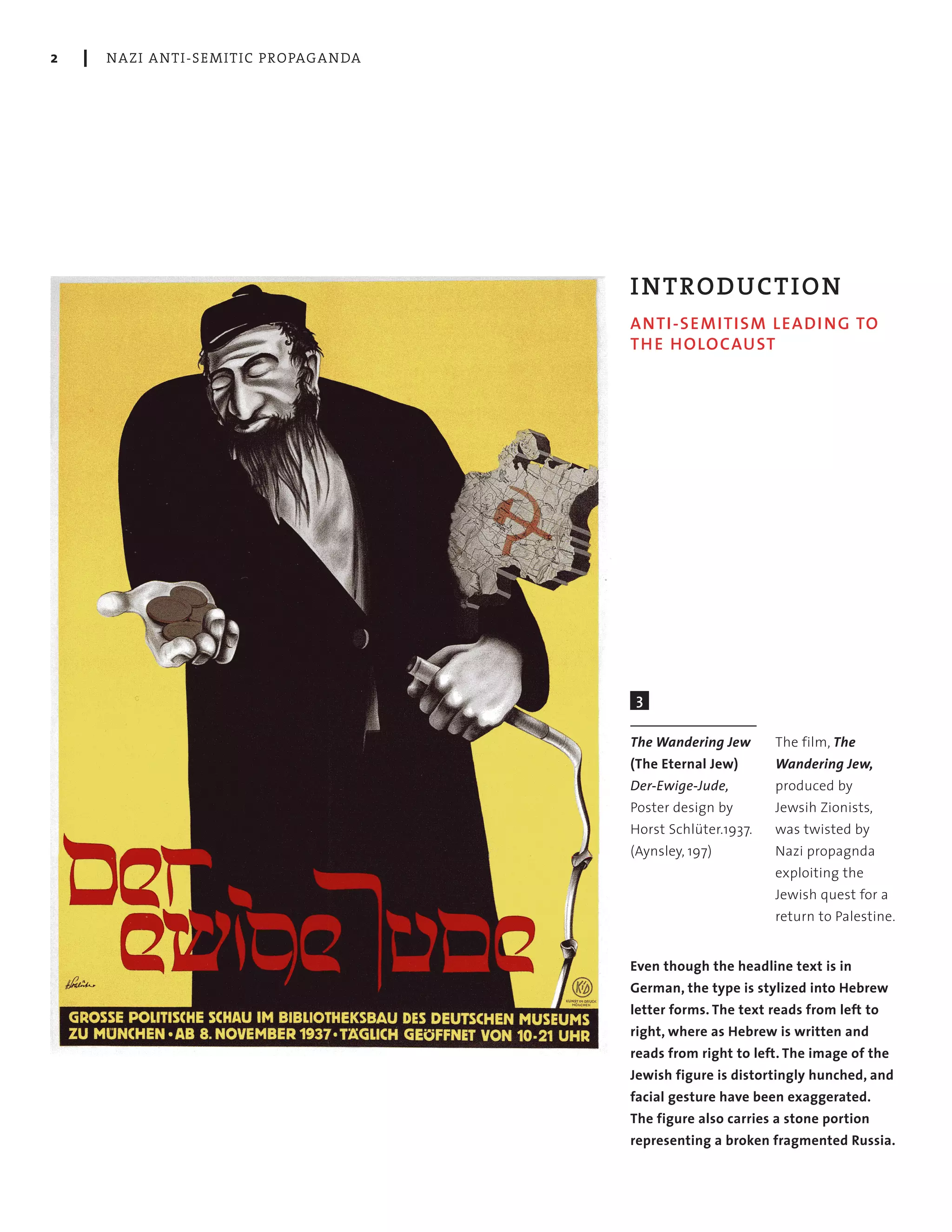 Visual Culture and the Holocaust: Nazi Anti-Semitic Propaganda | PDF