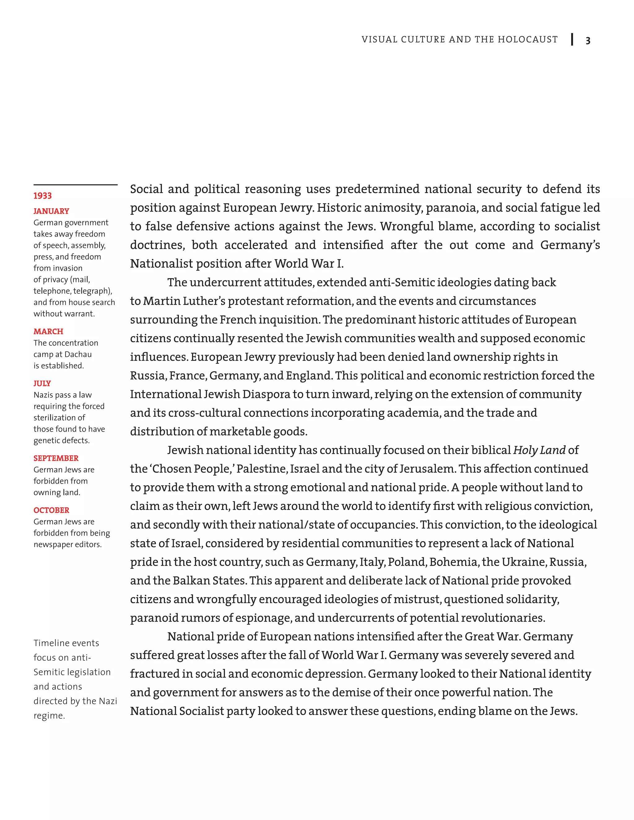 Visual Culture and the Holocaust: Nazi Anti-Semitic Propaganda | PDF