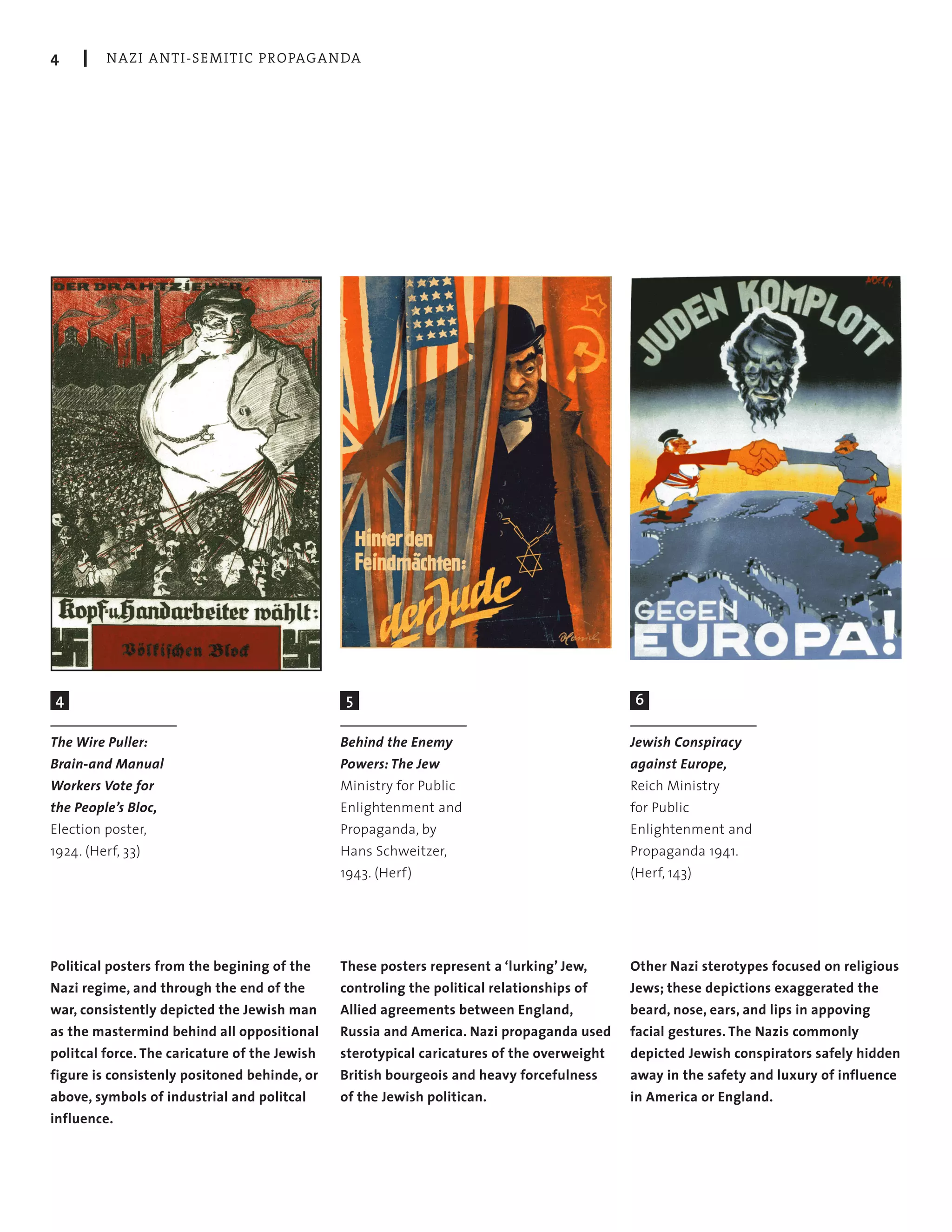 Visual Culture and the Holocaust: Nazi Anti-Semitic Propaganda | PDF