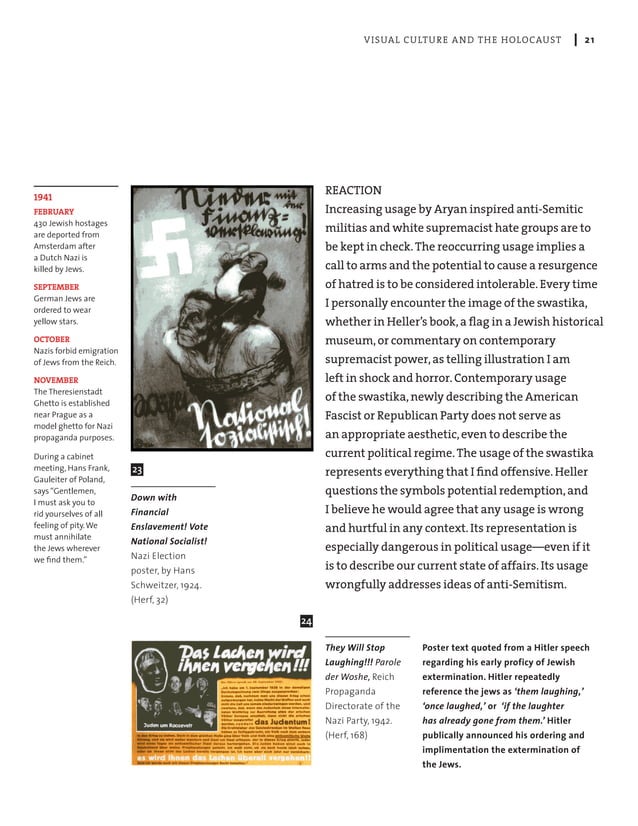 Visual Culture and the Holocaust: Nazi Anti-Semitic Propaganda | PDF