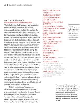 Visual Culture and the Holocaust: Nazi Anti-Semitic Propaganda | PDF