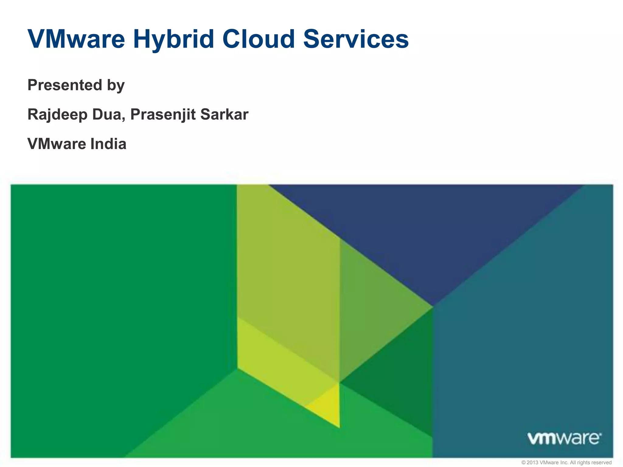 VMware Hybrid Cloud Service - Overview | PPT