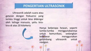 Memahami ultrasonik (ade welni, naning) | PPTX
