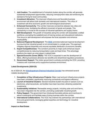 Vishakapatnam chennai industrial corridor project | PDF
