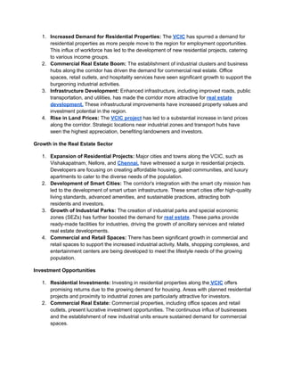 Vishakapatnam chennai industrial corridor project | PDF