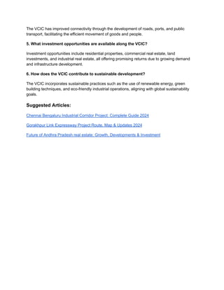 Vishakapatnam chennai industrial corridor project | PDF