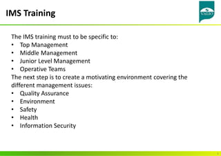 Integrated Management Systems (IMS) | PPTX