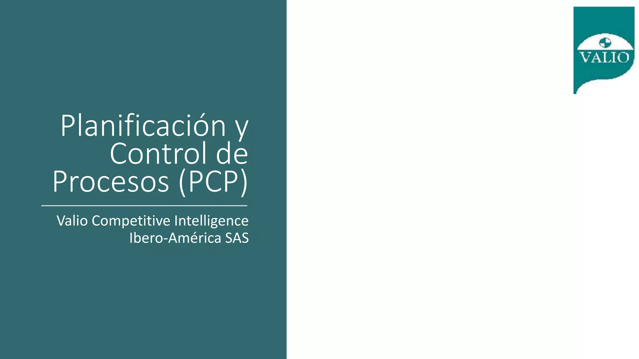 Planificación y Control de Procesos (PCP) | PPTX