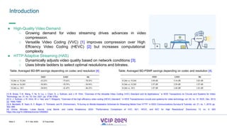 Decoding Complexity-Rate-Quality Pareto-Front for Adaptive VVC Streaming | PDF